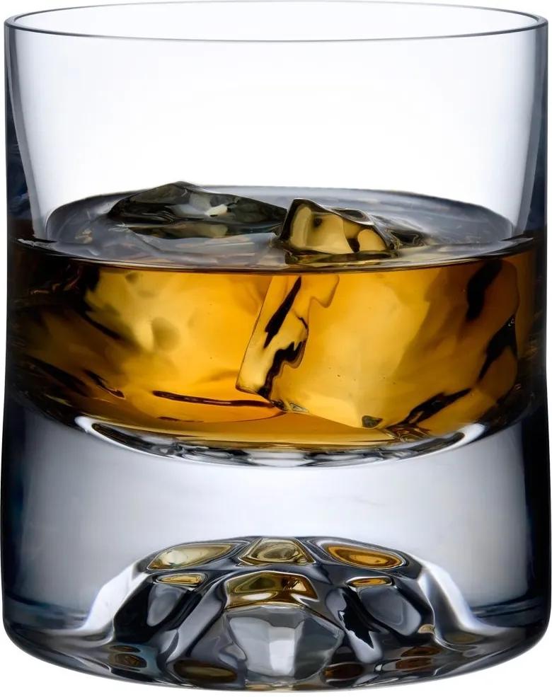 Nude designové sklenice na whisky Shade
