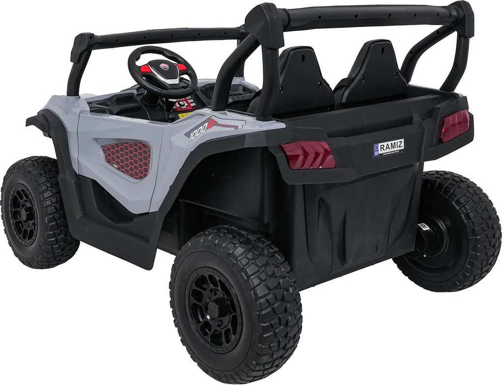 Ramiz Elektrická bugina Gravity pro děti šedá + pohon 4x4 + dálkové ovládání