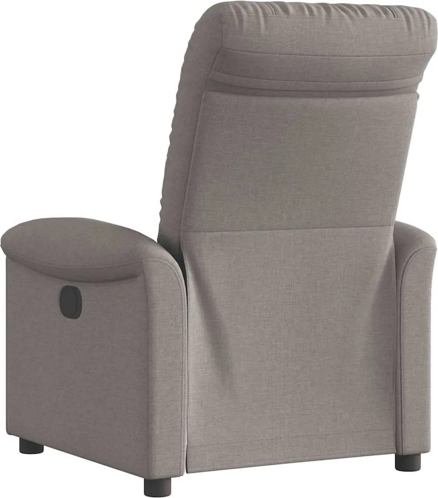 Elektrické polohovací křeslo taupe textil 3303241