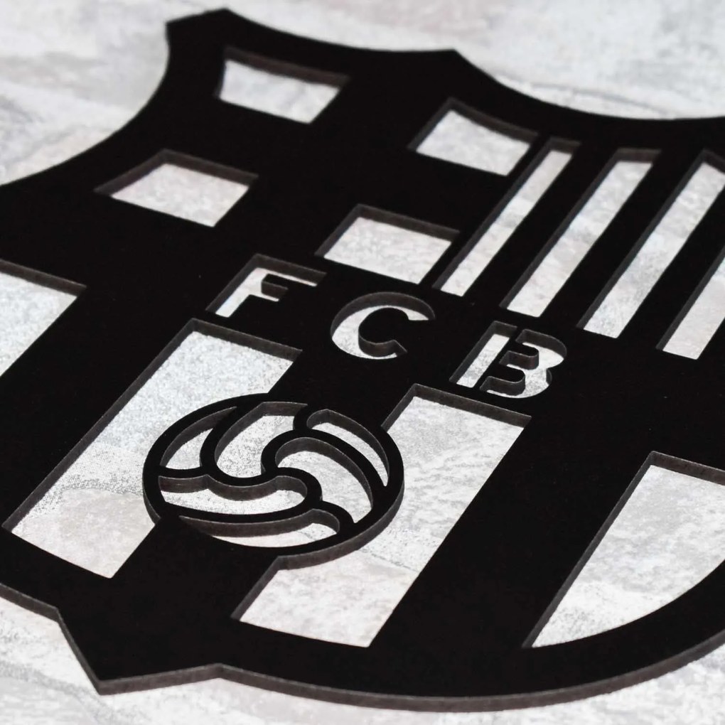 DUBLEZ | Dřevěné logo klubu - FC Barcelona | Obraz
