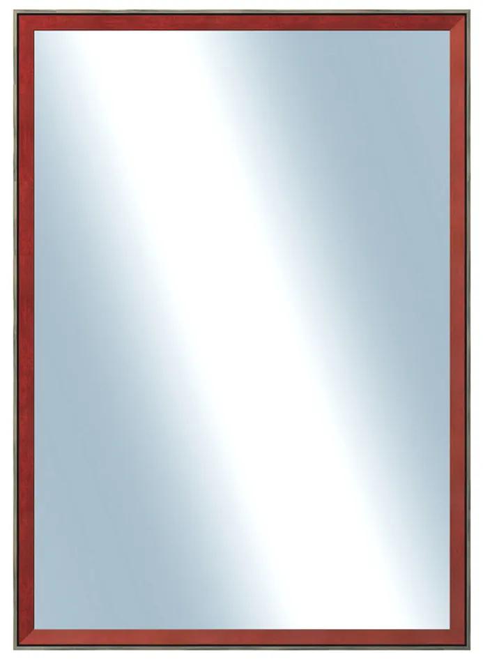 DANTIK - Zarámované zrcadlo - rozměr s rámem cca 50x70 cm z lišty Inclinata colori červená (3136)