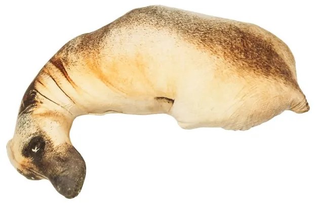 KARE DESIGN Sada 2 ks − Polštář Shape Dog 43 × 70 cm hnědý