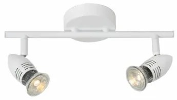 LUCIDE CARO-LED Wall Spot 2xGU10/5W L32 H12.5 White, bodové svítidlo, bodovka