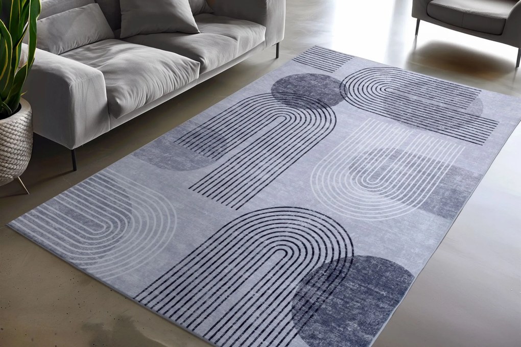Obsession, Kusový koberec Avantgarde 101 Grey, 230x330, šedá, chodba / předsíň