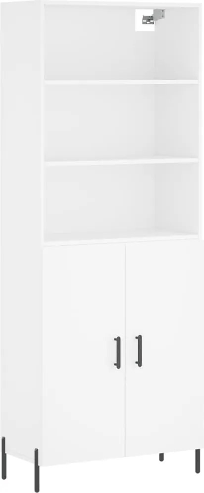 Skříň highboard bílá 69,5 x 34 x 180 cm kompozitní dřevo 3189261