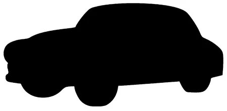 Securit Silhouette BOARD CAR na popis křídou na stěnu + popisovač