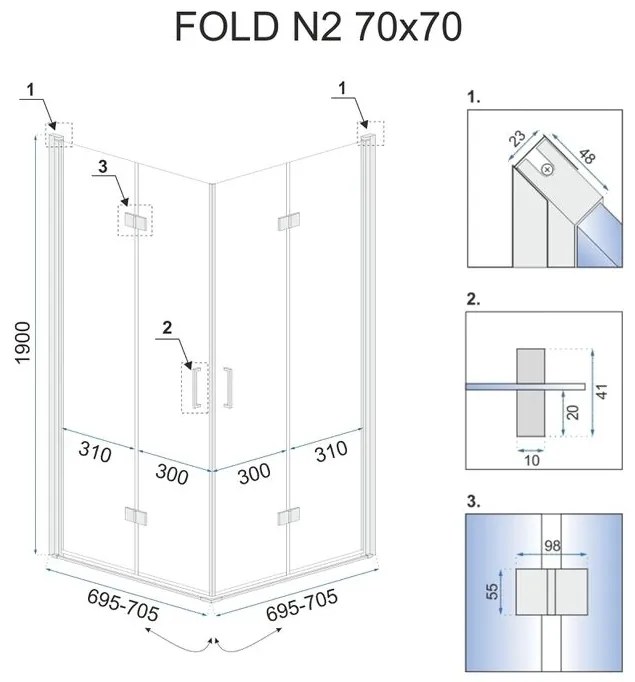 Gedy, DESIDERIO sprchový závěs 180x200cm, polyester, 1355