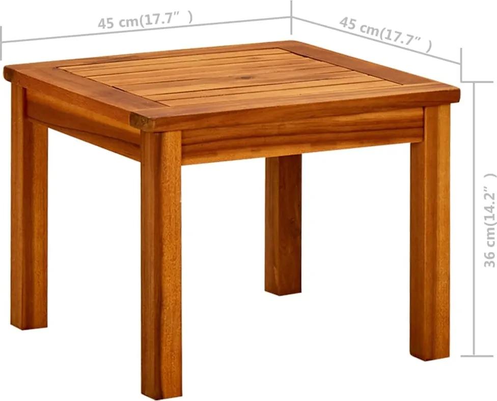 vidaXL Zahradní konferenční stolek 45 x 45 x 36 cm masivní akácie [316394]
