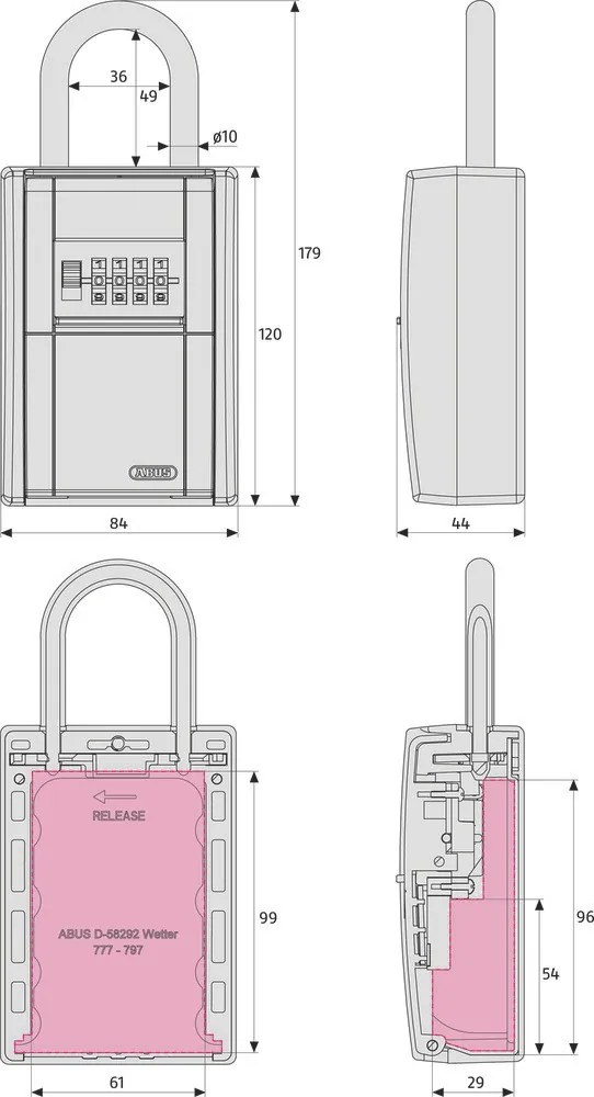Abus Bezpečnostní schránka (depozit) KeyGarage 797 LED