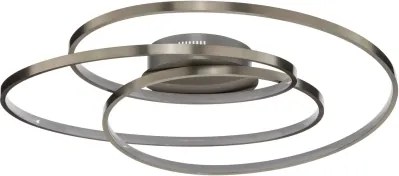 LED stropní svítidlo Lindby Joline průměr 60cm niklová barva 36W 3000K stmívatelné 9639127