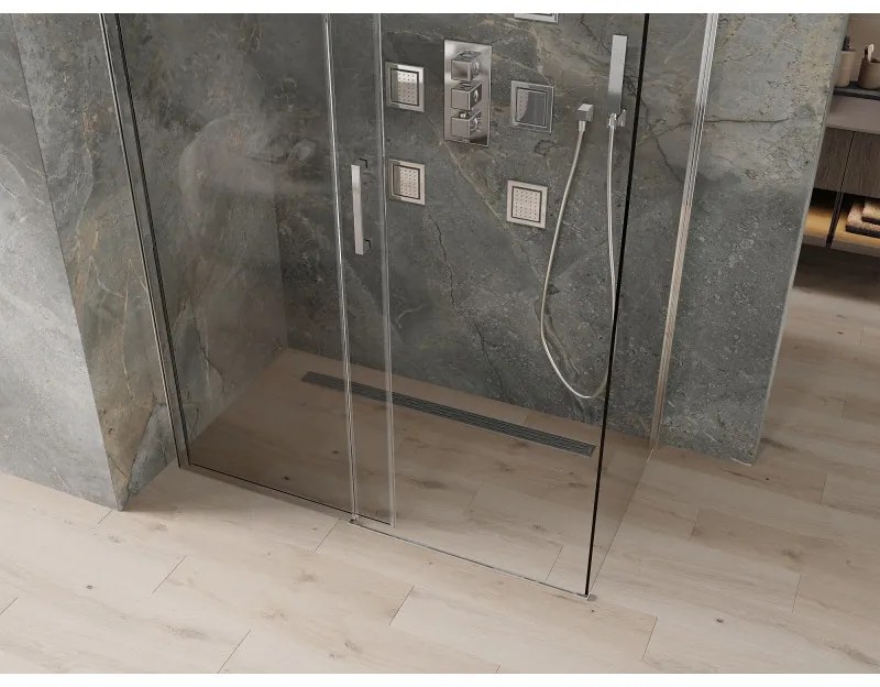 Mexen Omega sprchový kout 130x70cm, 8mm sklo, chromový profil-čiré sklo, 825-130-070-01-00