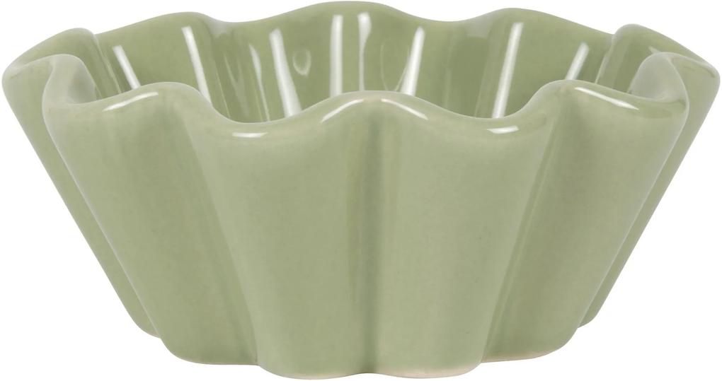 IB LAURSEN Keramická forma na muffiny Mynte Meadow green, zelená barva, keramika