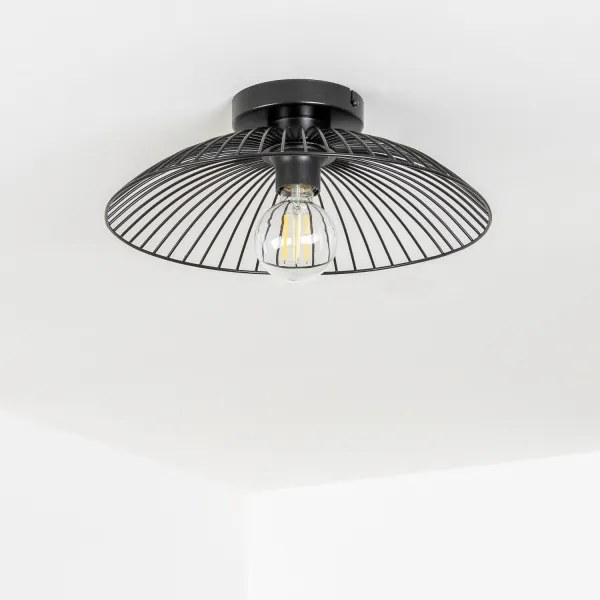 Brilagi - LED Přisazený lustr CERIA WIRE 1xE27/40W/230V pr. 38 cm černá