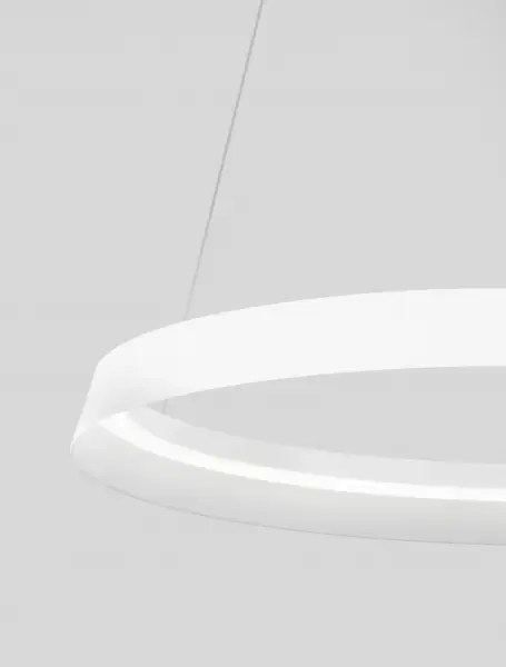 LED stmívatelný bílý designový lustr Ormi