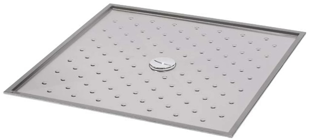 Sanela - Nerezová sprchová vanička 900x900 mm, antislip SLSN 08
