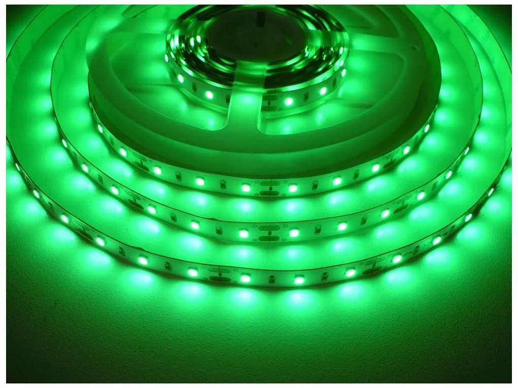 LED pásek 12Wm 12V bez krytí IP20 Barva světla Zelená