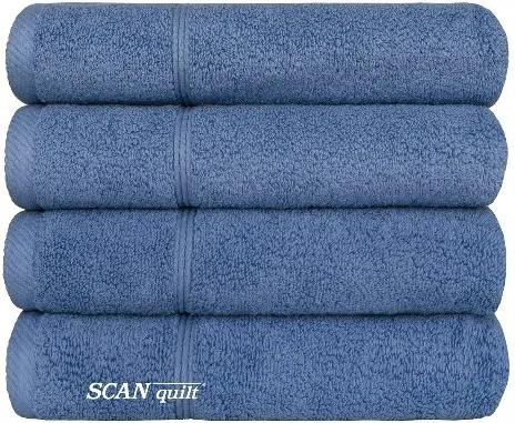 SCANquilt ručník BAMBOO SOFT modrá 100 x 150 cm | BIANO