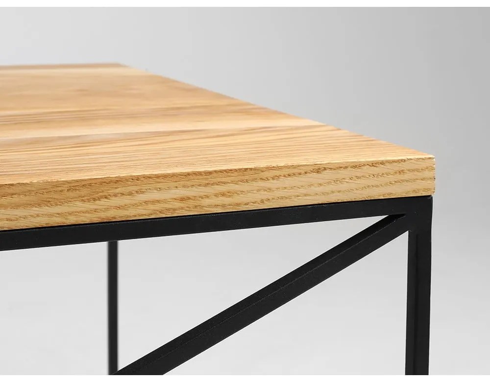 Konferenční stolek v dekoru dubového dřeva CustomForm Memo, 100 x 60 cm