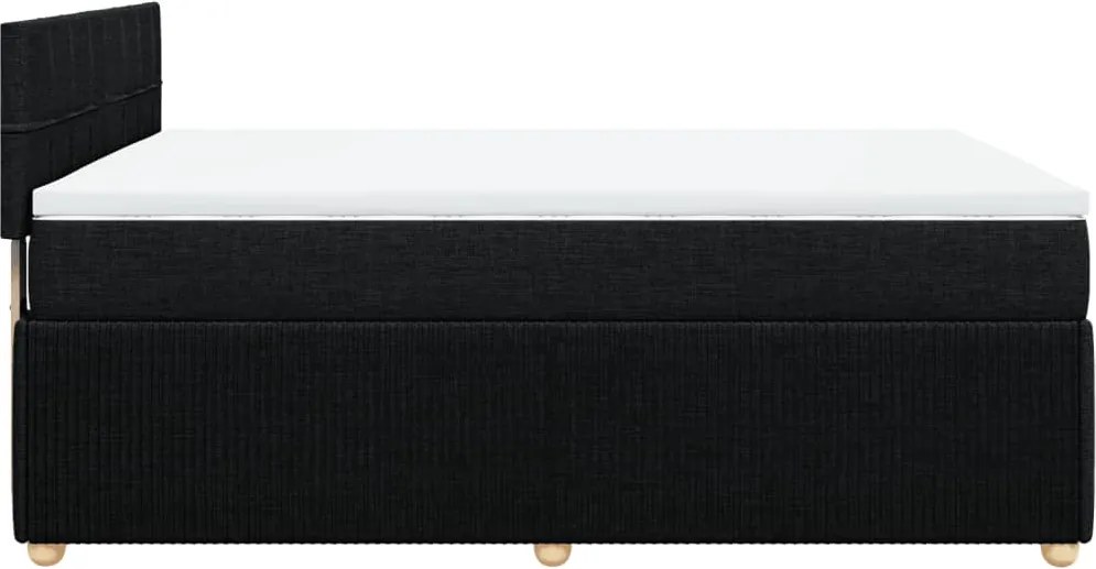 Box spring postel s matrací černá 140 x 190 cm textil 3289753