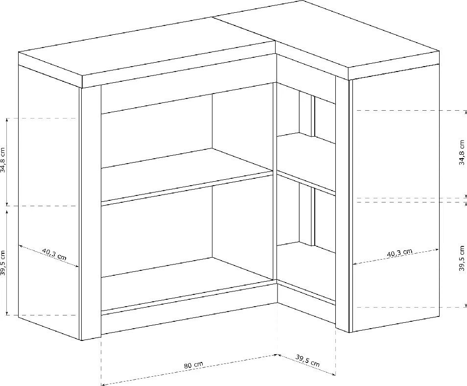 Obývací stěna INDIANAPOLIS | sestava B | 207x227 cm + stolek 120x60 cm | jasan světlý