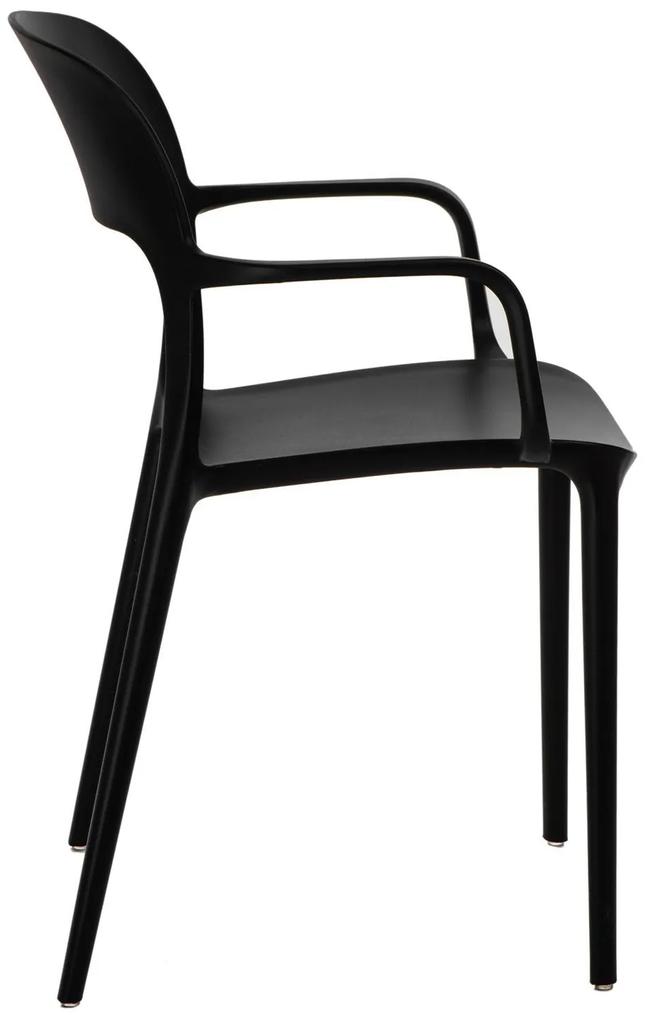 Culty Jídelní židle Lexi s područkami, černá