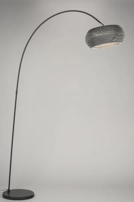 Stojací oblouková lampa Torino Grey (poslední kus)