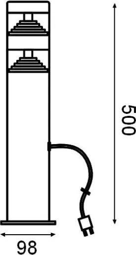 Ledvance - LED Venkovní lampa ORION DOUBLE LED/4W/12V IP44