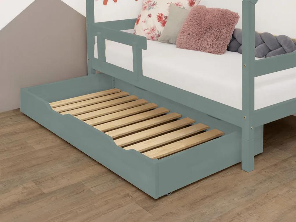 Benlemi Šuplík pod postel BUDDY Barva postele: lak, Rozměr šuplíku: 120cm x 180cm (pro postel 120cm x 200cm), Varianta šuplíku pod postel: s roštem a pevným dnem