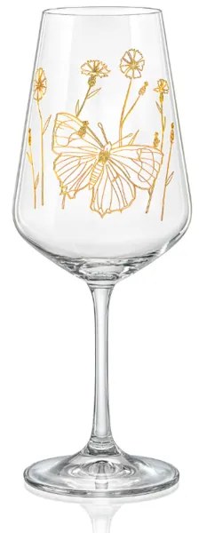 Crystalex sklenice na červené víno WildFlowers 450 ml 6KS