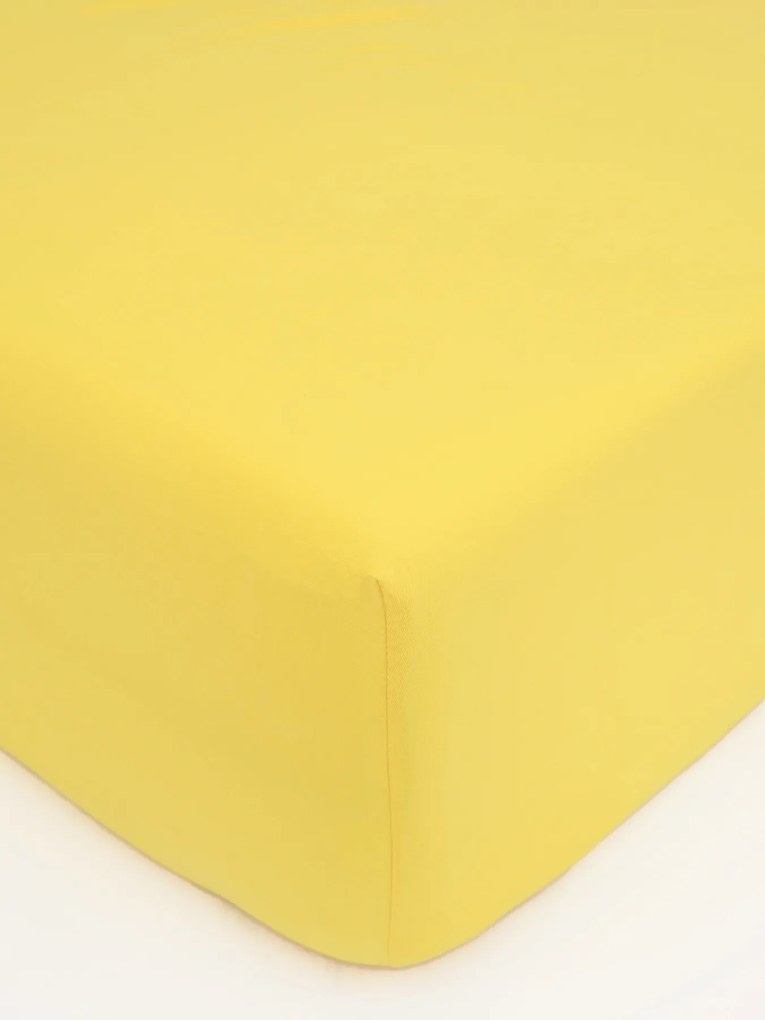 MK Lůžkoviny Jersey prostěradlo Classic 200 x 200 cm – žlutá