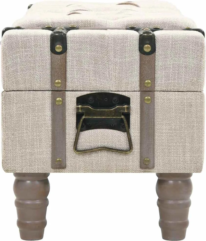Úložná lavice masivní dřevo a ocel 111 x 34 x 37 cm 245763
