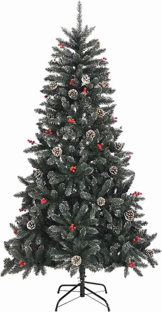 Umělý vánoční stromeček Zelená 180 cm PVC, plast a ocel 3395880