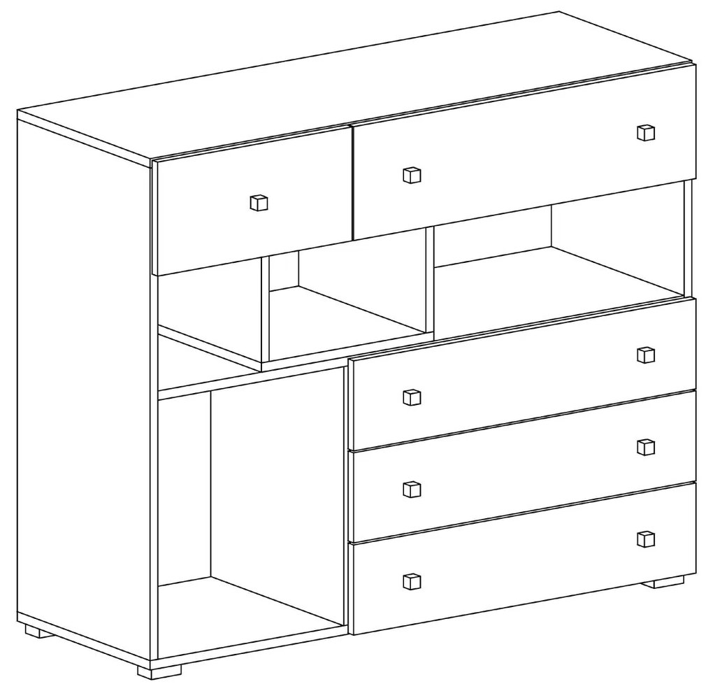 Sigma - komoda SI 12 - beton