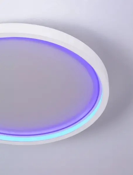 Moderní stropní svítidlo Chet RGB 39 s dálkovým ovládáním