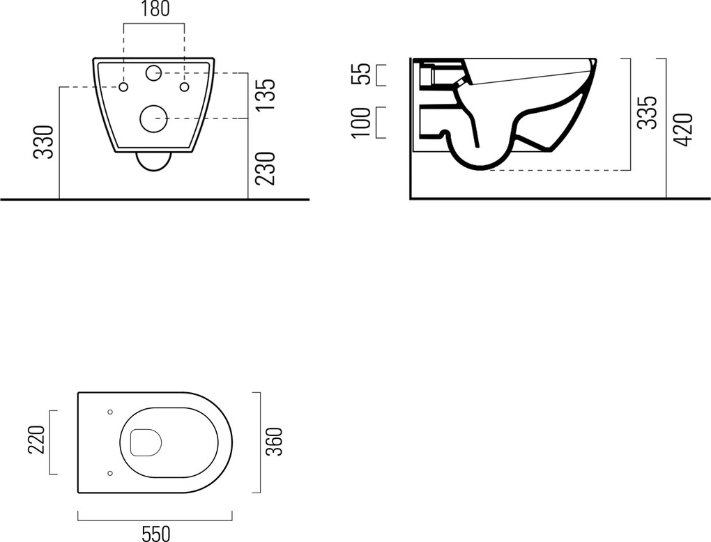 Sapho Sapho, PURA BIG závěsné WC s elektronickým bidetem USPA LUX, UB-6635RU-1