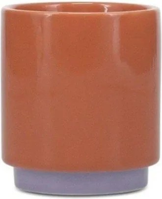 Oranžový/fialový kameninový šálek 130 ml Duo – ONA