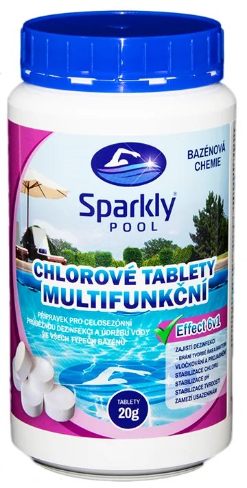 SparklyPool Sparkly POOL Multifunkční 6v1 MINI tablety 20g 1 kg