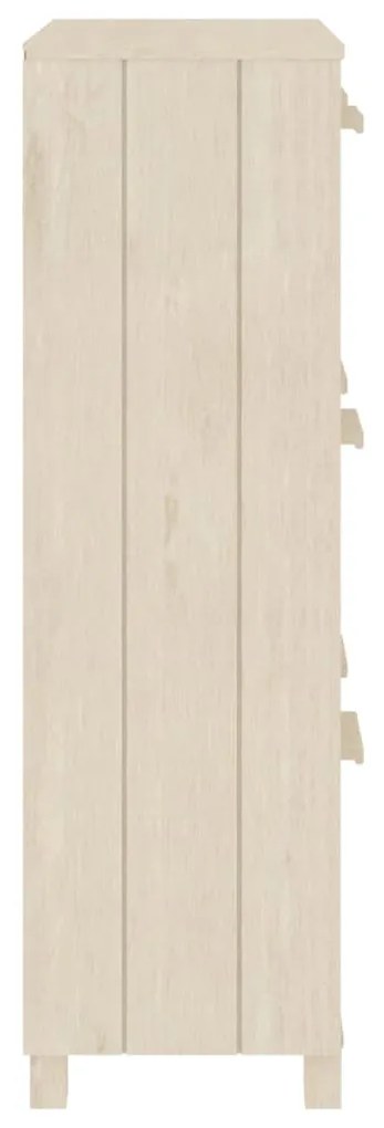 Botník HAMAR medově hnědý 59,5 x 35 x 117 cm masivní borovice - Default Title
