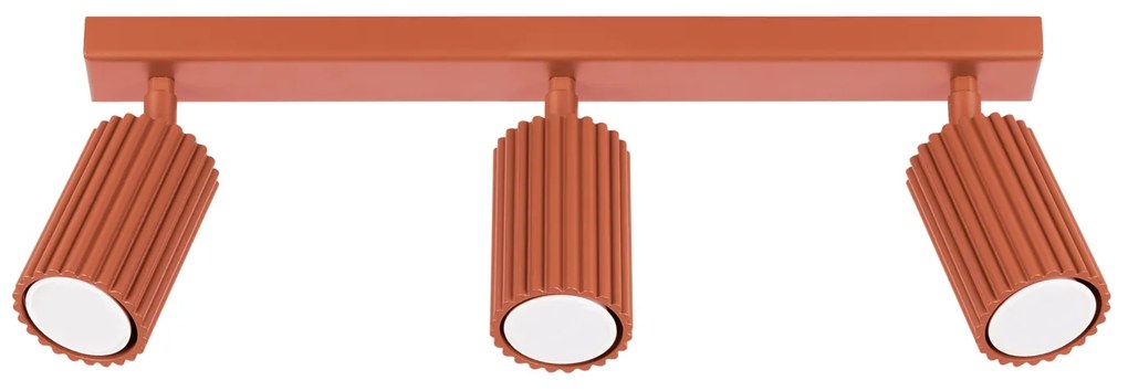 Sollux Lighting Stropní svítidlo KARBON 3L červený okr