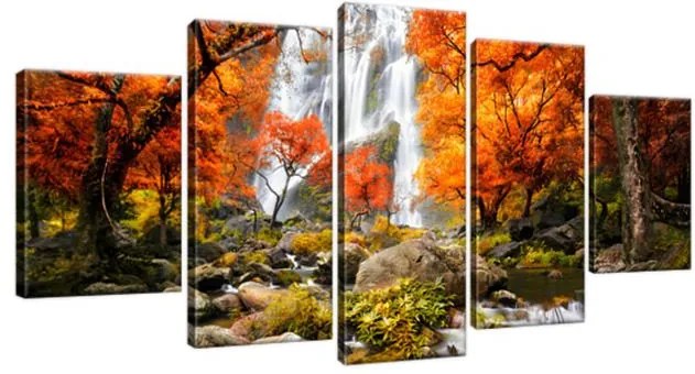 Tištěný obraz Podzimní vodopád 150x70cm 2335A_5B