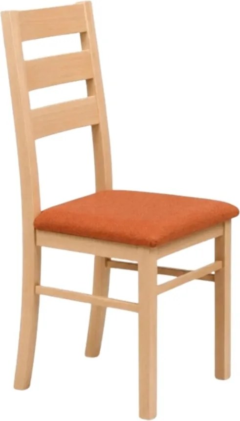 Jídelní čalouněná židle LORI — masiv, látka, více barev, nosnost 130 kg Buk Lux 10 Terracotta