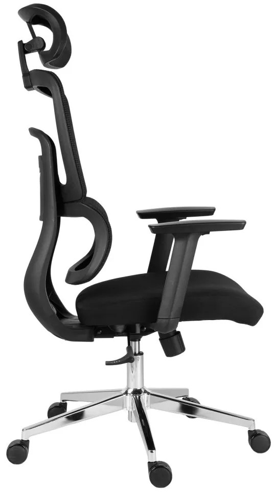 Ergonomická kancelářská židle ERGODO KENDOR - černá síťovina / nosnost 150 kg