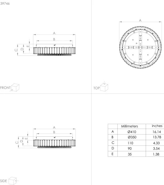 Eglo 39746 - LED Stmívatelné stropní svítidlo BALPARDA LED/23,5W/230V