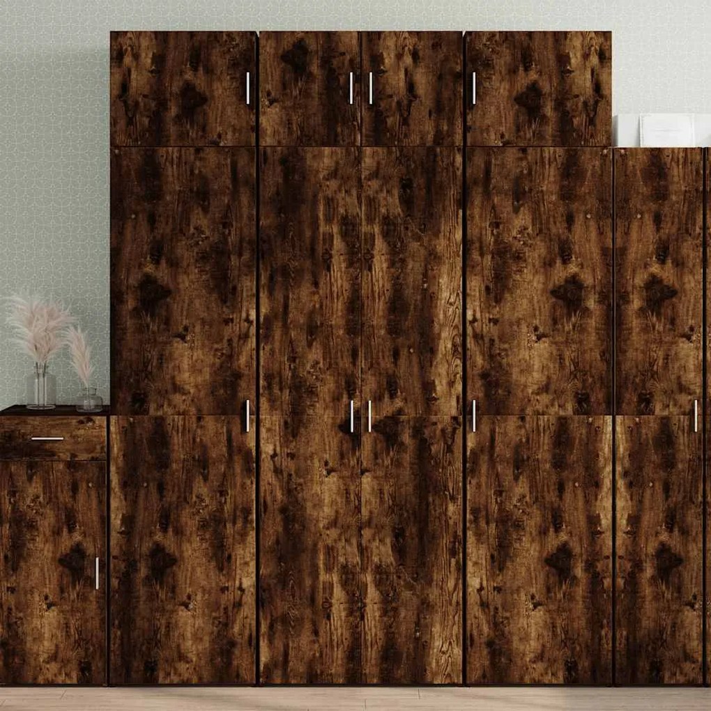 Úzká úložná kouřový dub 70x42,5x225 cm kompozitní dřevo 3281333