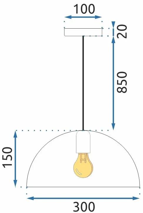 Toolight Závěsné svítidlo APP911-1CP Mramor