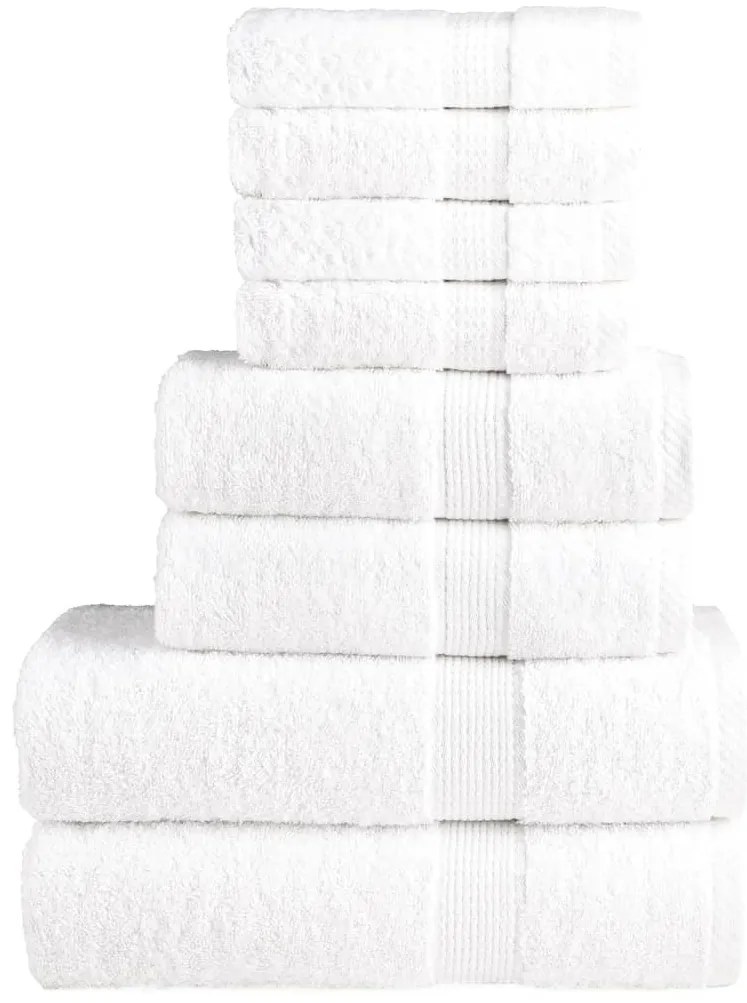 8dílná sada ručníků Premium SOLUND bílá 600 g/m² 137536