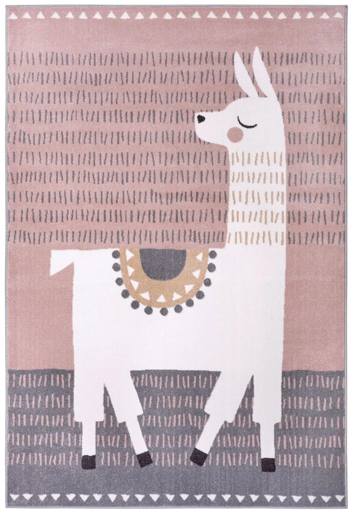 Hanse Home Collection koberce Dětský koberec New Adventures 105322 Pastel pink Gray - 160x230 cm