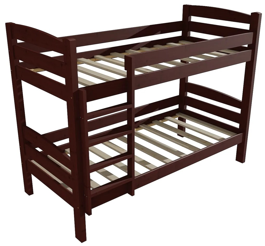 Vomaks Patrová postel PP 019 Rozměr: 80 x 180 cm, Barva: bezbarvý lak, Prostor mezi lůžky: 80 cm