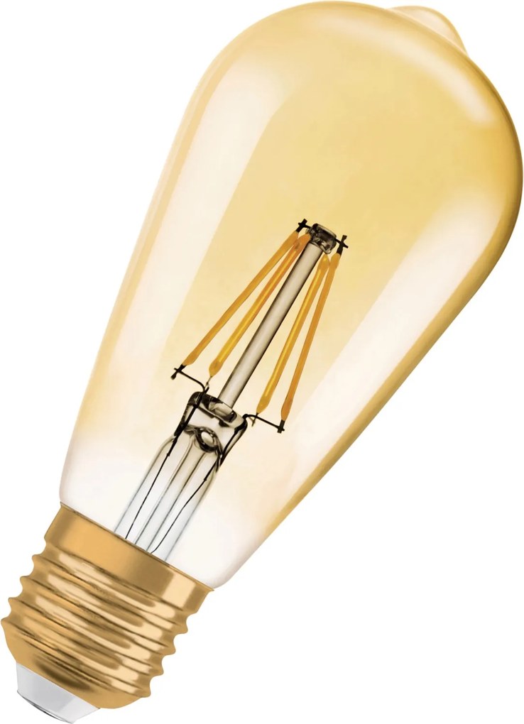 OSRAM LED žárovka 1906 Edison 22, E27, 2,5 W, 220 lm, 2400 K, jantarová
