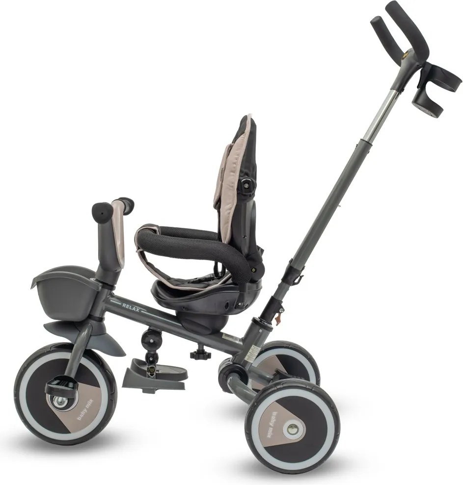 Dětská tříkolka Baby Mix 5v1 RELAX 365° béžová